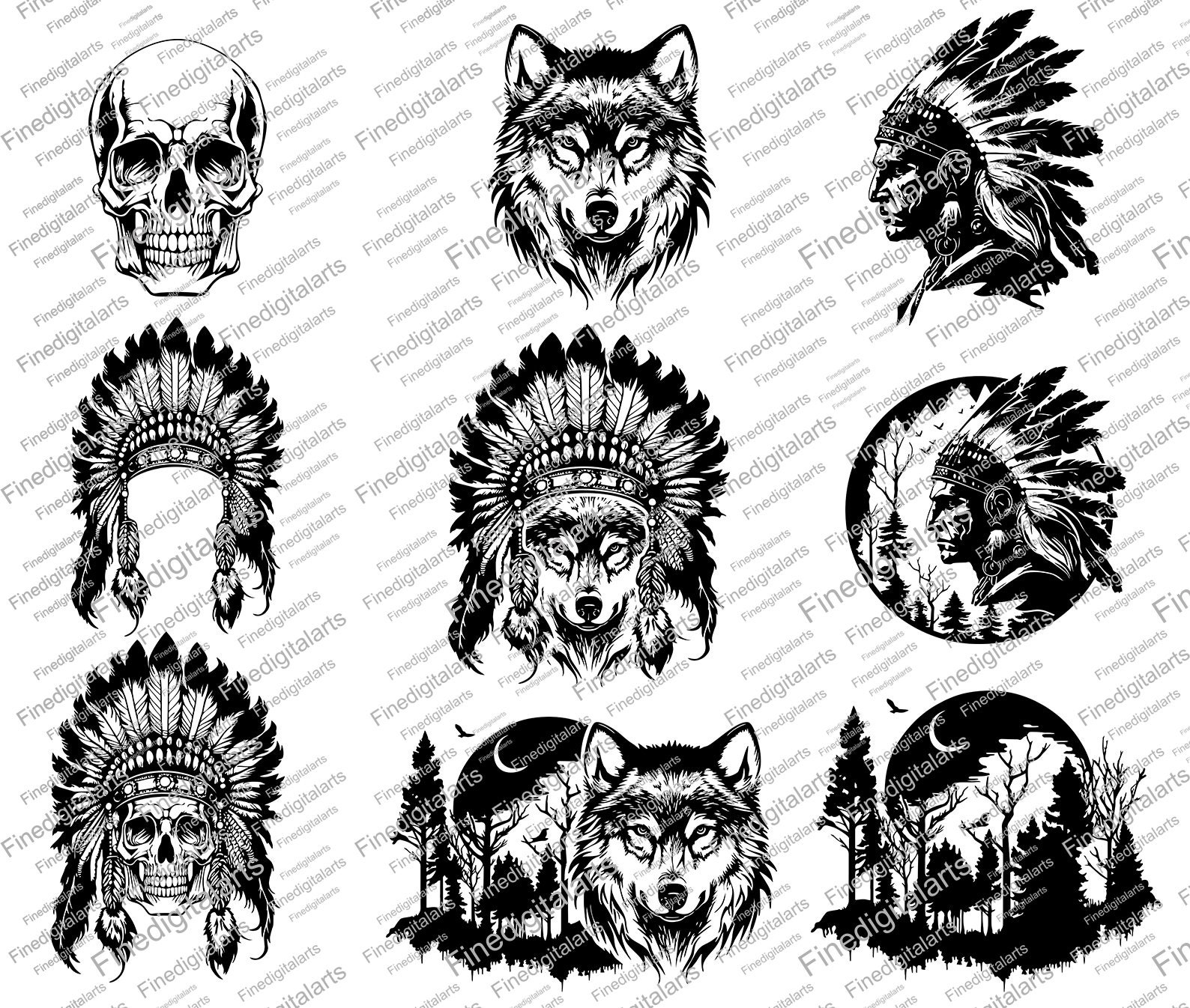 American Indian Chief, Indian Chief Skull, Native American Chief Skull ...