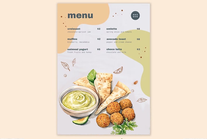 Hummus Watercolor Clipart Png, Hummus Recipe, Falafel, Legume, Drawing ...