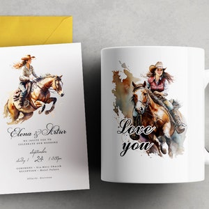 Rodeo Cowgirl Watercolor Clipart, Rodeo Birthday, Western Clipart Png ...