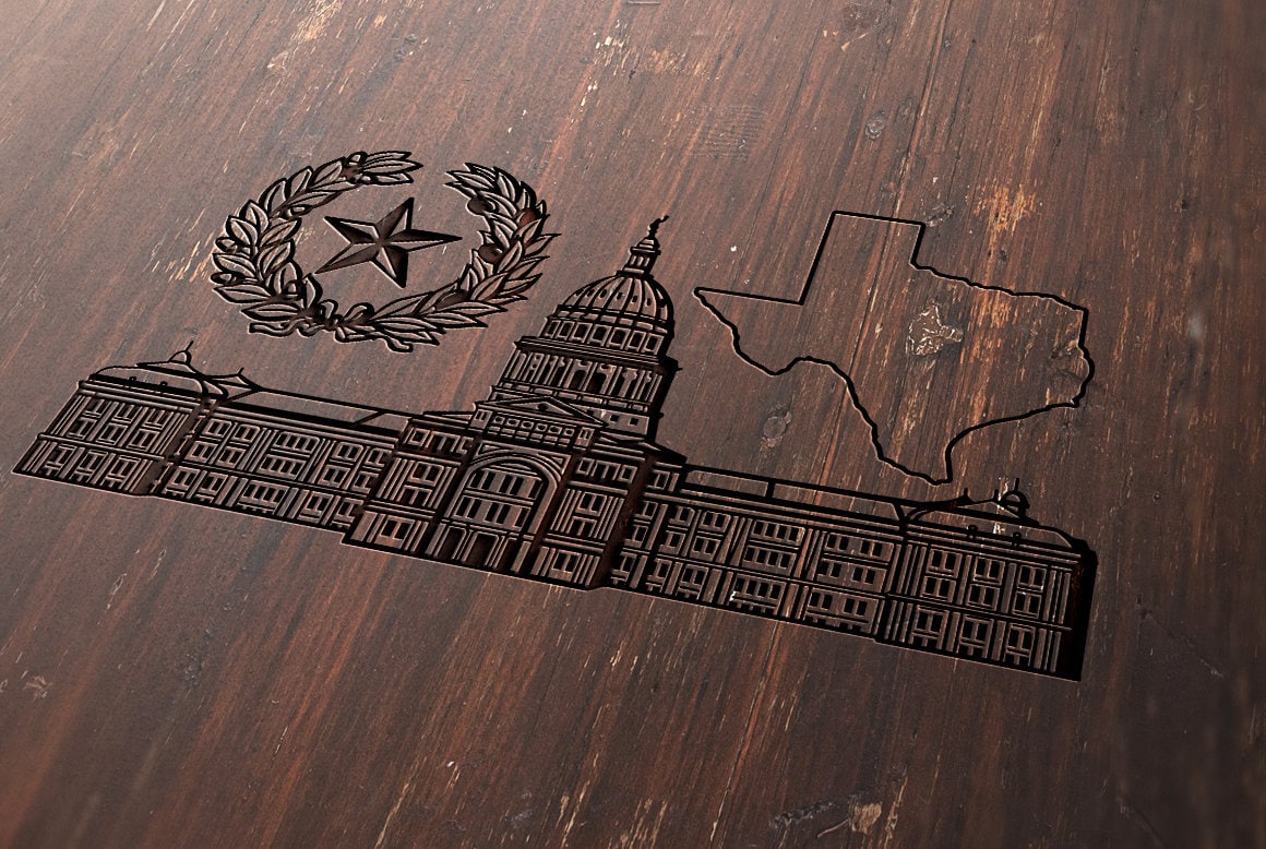 Texas Vector Clipart: Hand-drawn Silhouette, State Outline (SVG, PNG ...