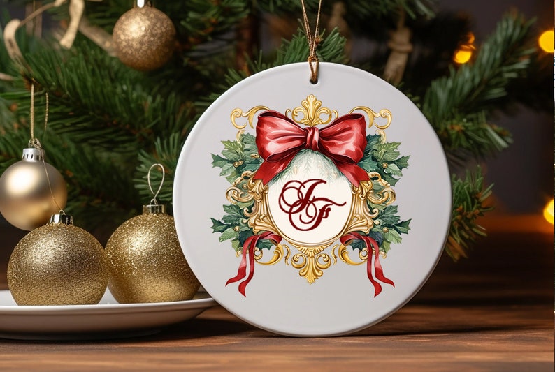 Watercolor Christmas Crest Clipart: Holiday Frame Illustrations (PNG ...