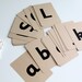 English Alphabet Flashcards - Montessori Letters Learning - Lowercase ...
