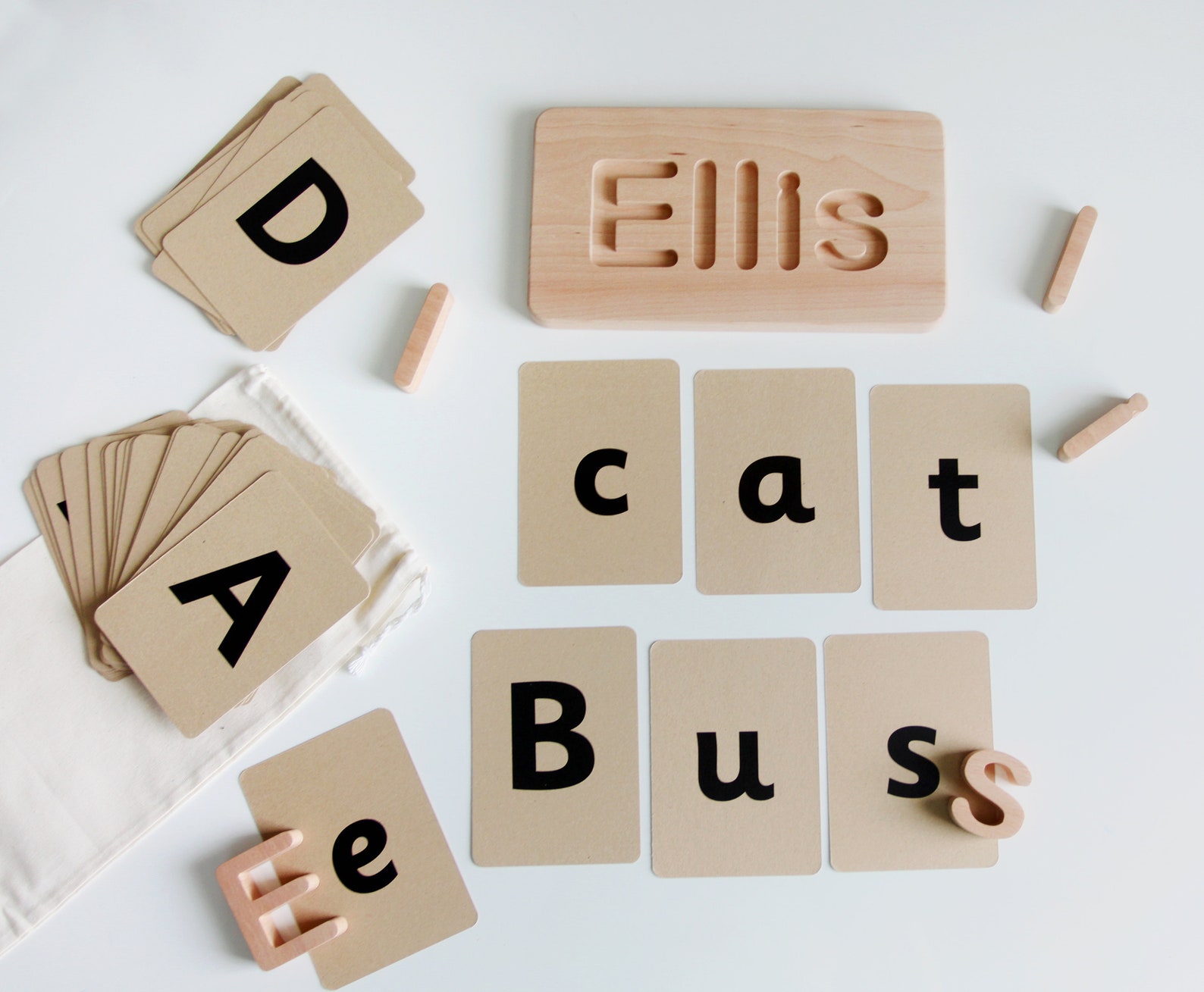 English Alphabet Flashcards - Montessori Letters Learning - Lowercase ...