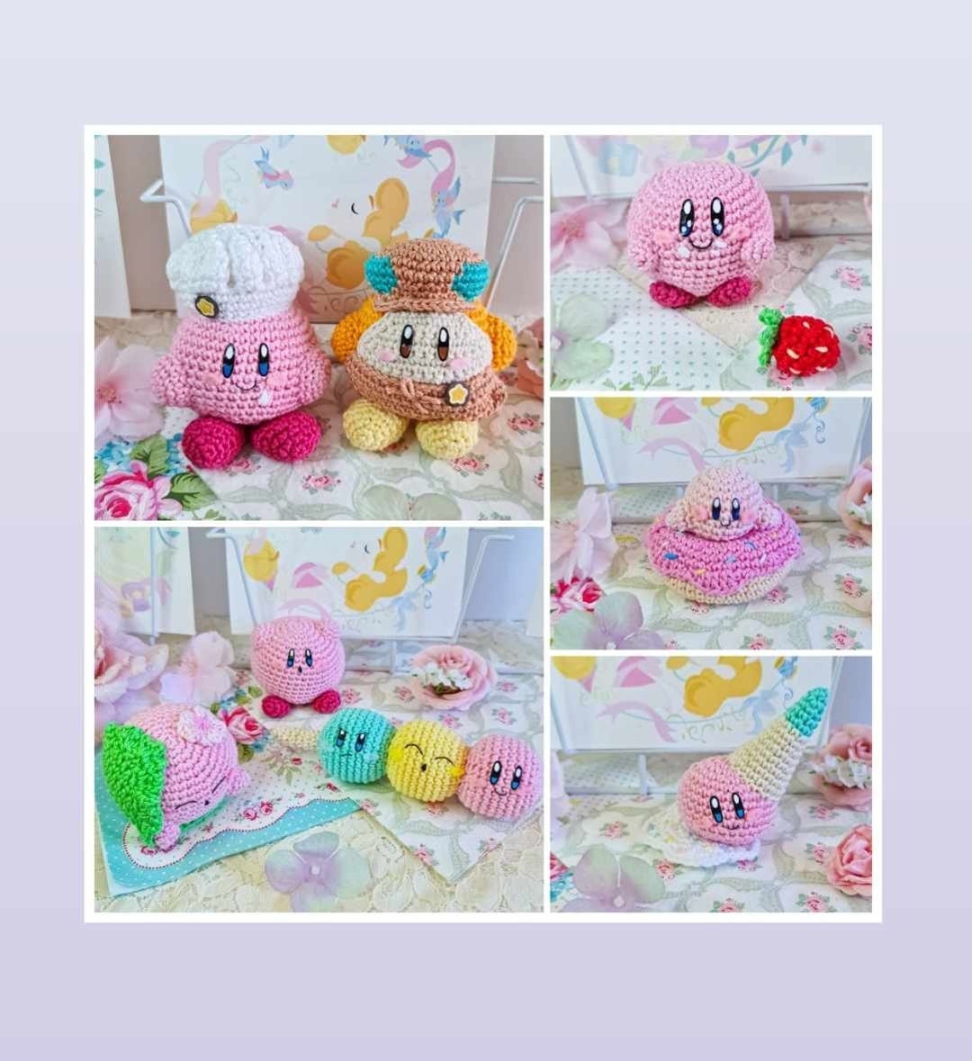 Kirby Cafe Kirby Chef, Waddle Dee Manager, Dream Buffet Strawberry, Ice ...
