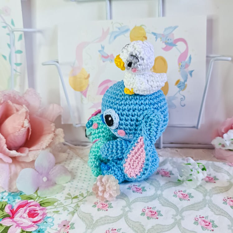 Stitch Scrump and Duckling Crochet Amigurumi Disney From Lilo - Etsy