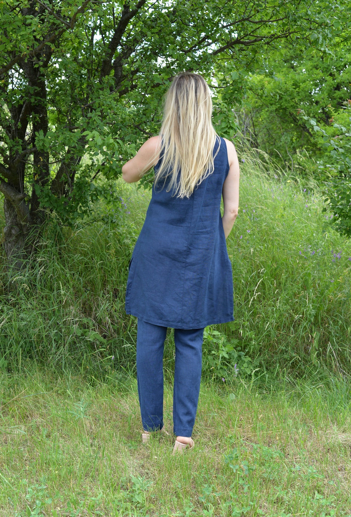 Linen Set Womens Clothing Two-piece Linen Set Women - Etsy