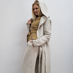 Natural Linen Coat, Linen Jacket, Cardigan for Women, Summer Linen Coat ...