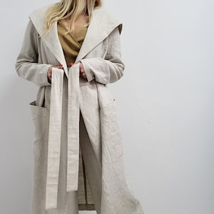 Natural Linen Coat, Linen Jacket, Cardigan for Women, Summer Linen Coat ...