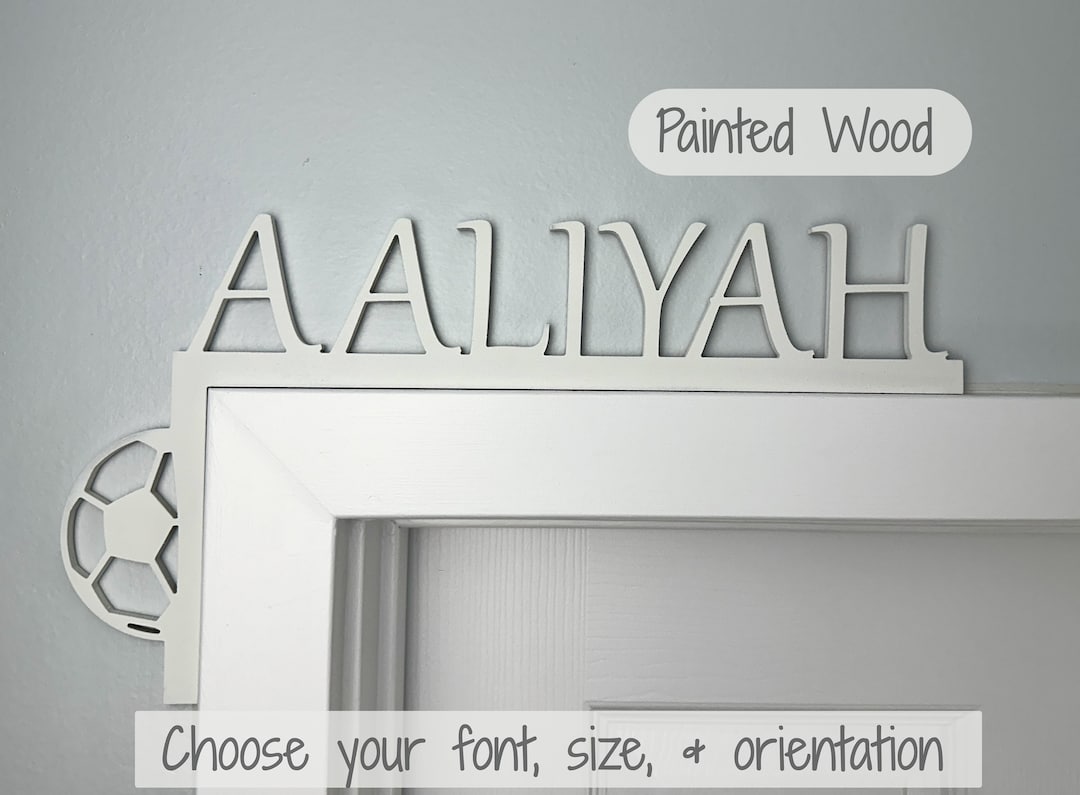Custom Sports Door Topper, Personalized Name Over the Door Sign ...