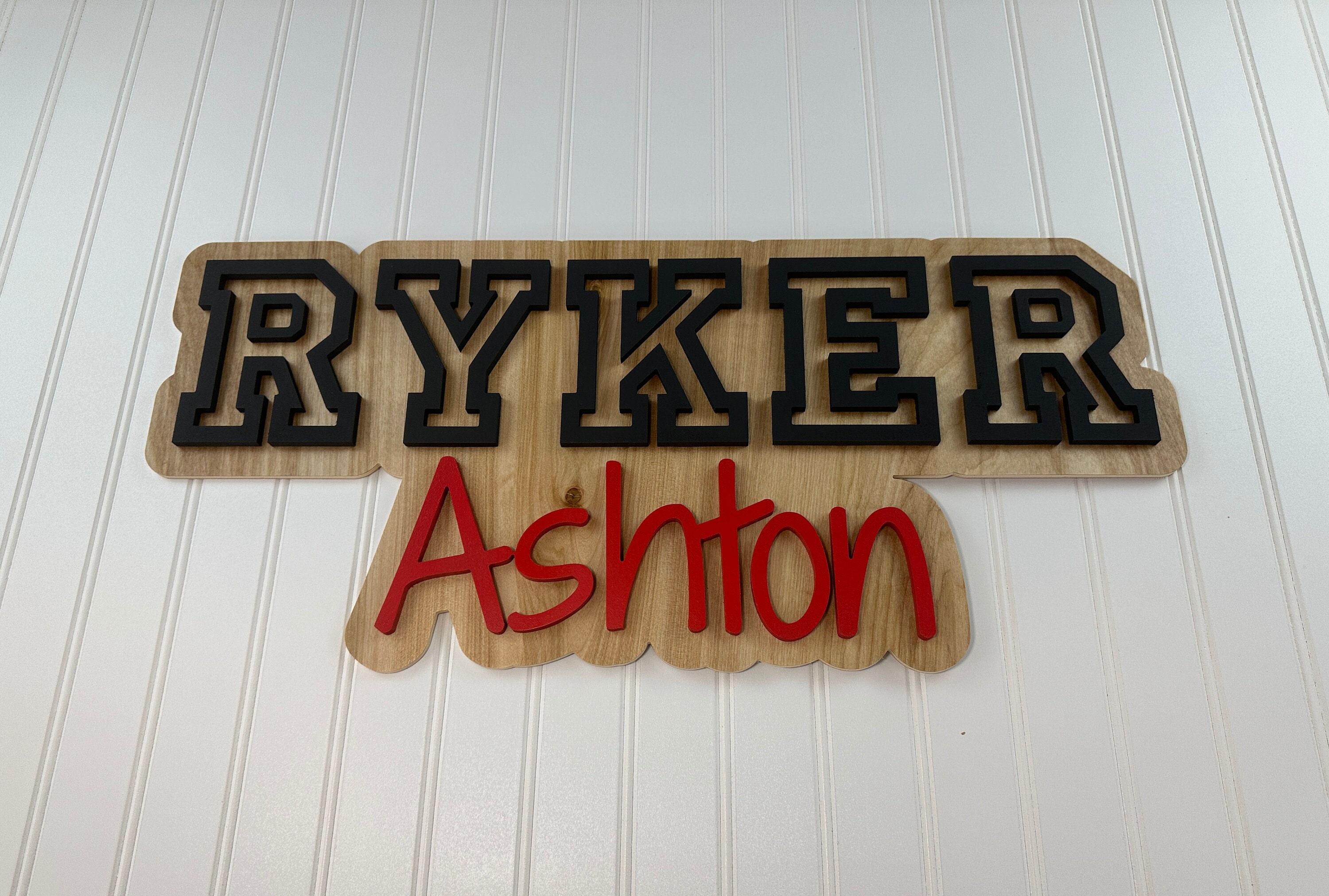 Custom Wood Baby Name Sign, Large Wood Name Sign, Nursery Name Sign ...