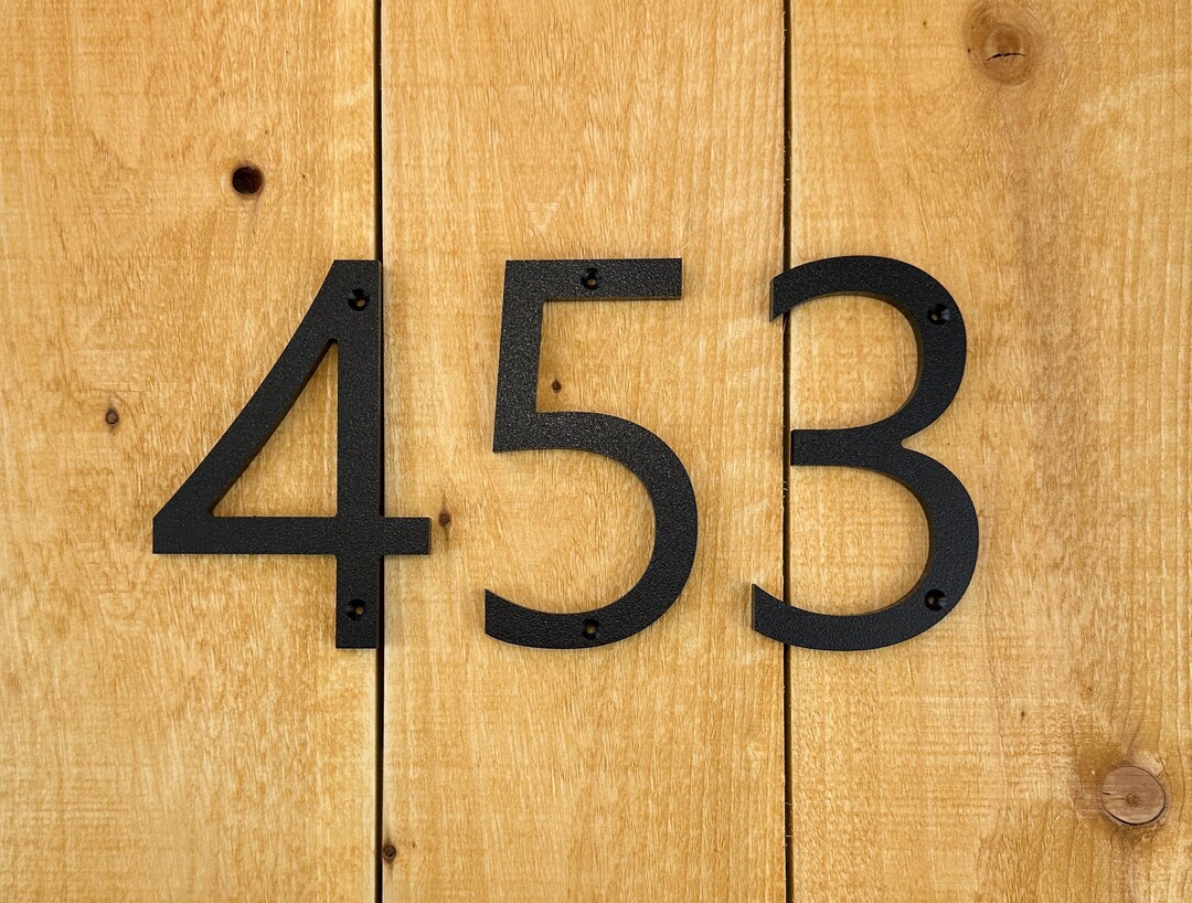 House Numbers and Letters, Individual House Numbers, Modern House ...