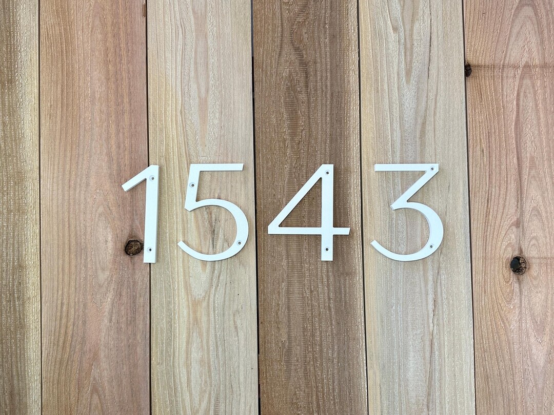 House Numbers and Letters, Individual House Numbers, Modern House ...