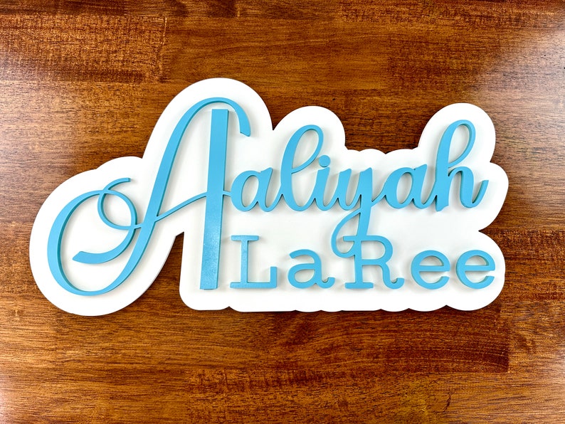 Custom Wood Baby Name Sign, Large Wood Name Sign, Nursery Name Sign ...
