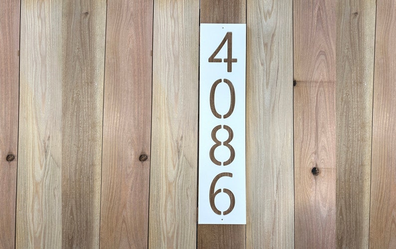 Modern HDPE House Address Sign, Weatherproof, Vertical or Horizontal - Etsy