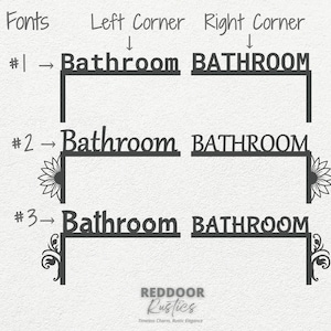 Bathroom Door Topper, Over the Door Bathroom Sign, Airbnb Bathroom Sign ...