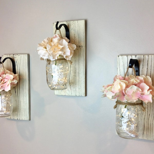 Mason Jar Wall Decor - Etsy