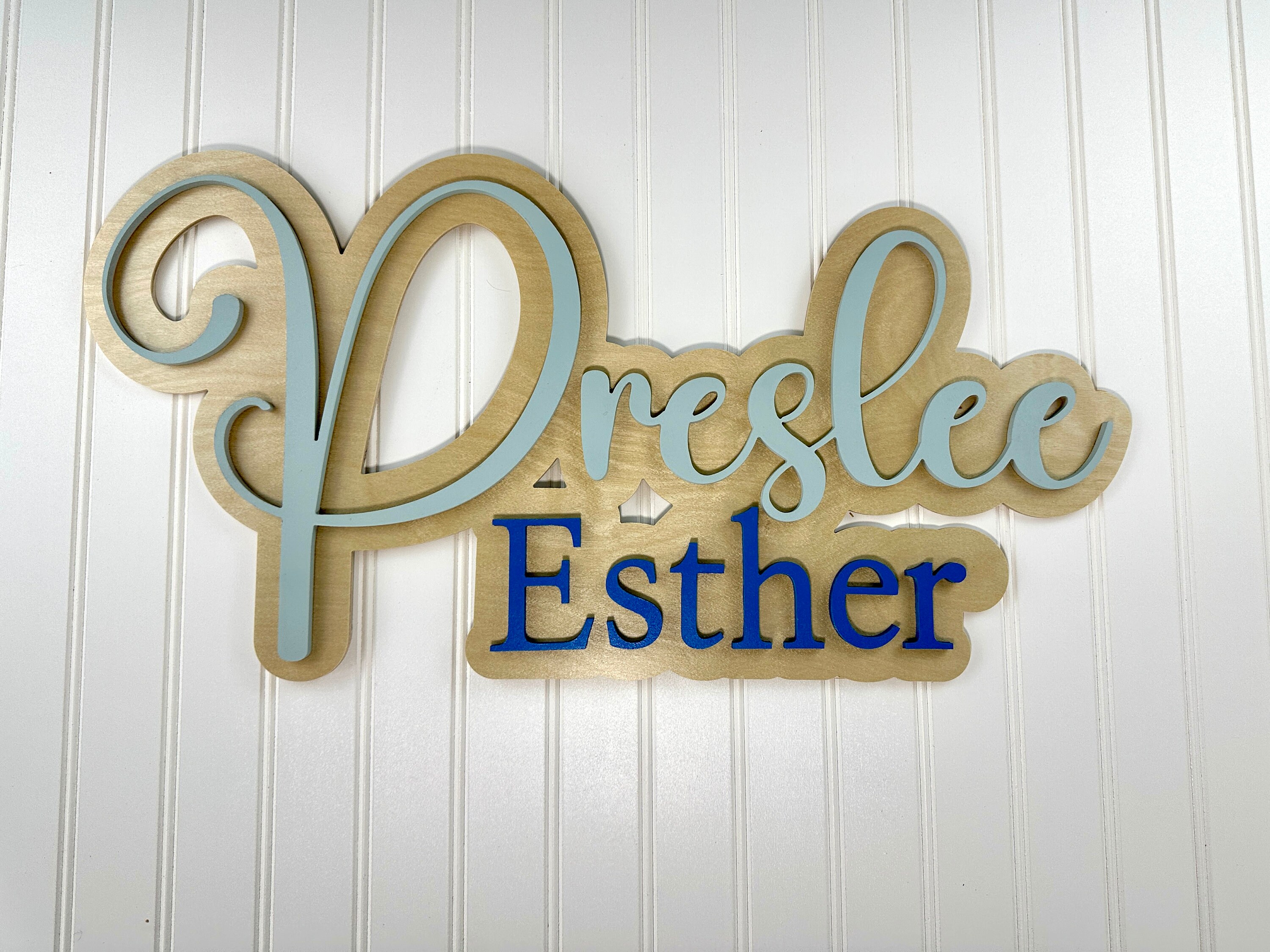 Custom Wood Baby Name Sign, Large Wood Name Sign, Nursery Name Sign ...