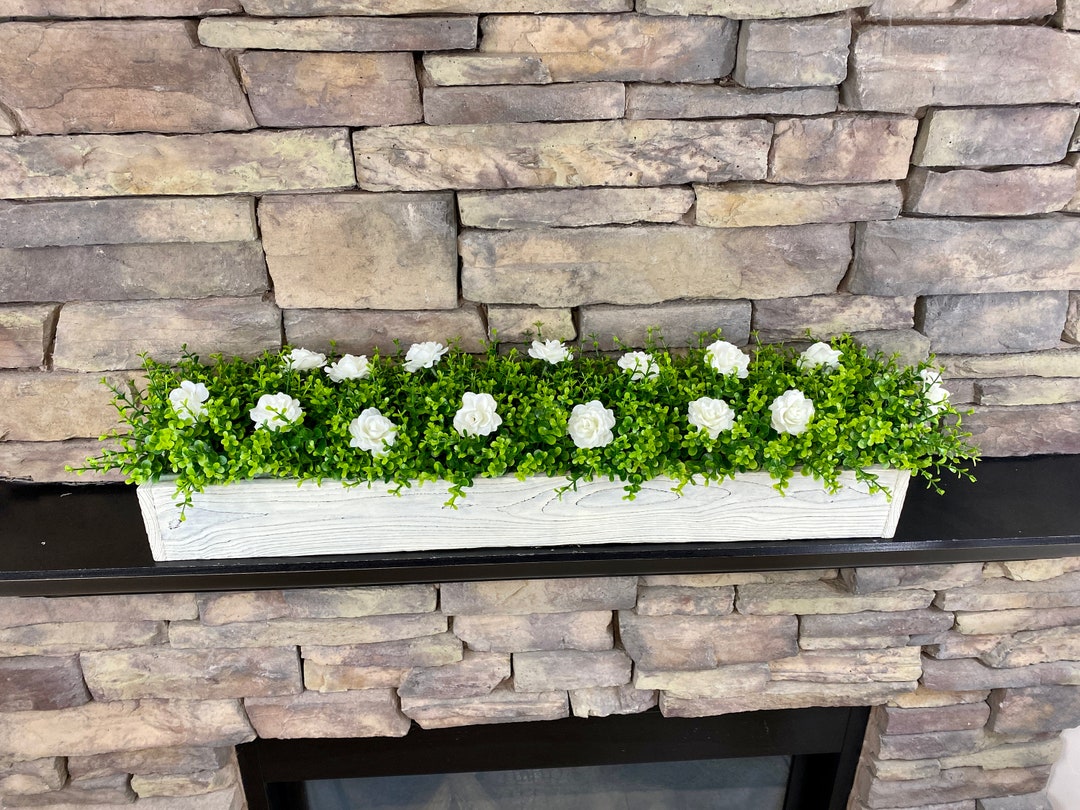 Rustic Farmhouse Planter Box: Floral Table Centerpiece - Etsy