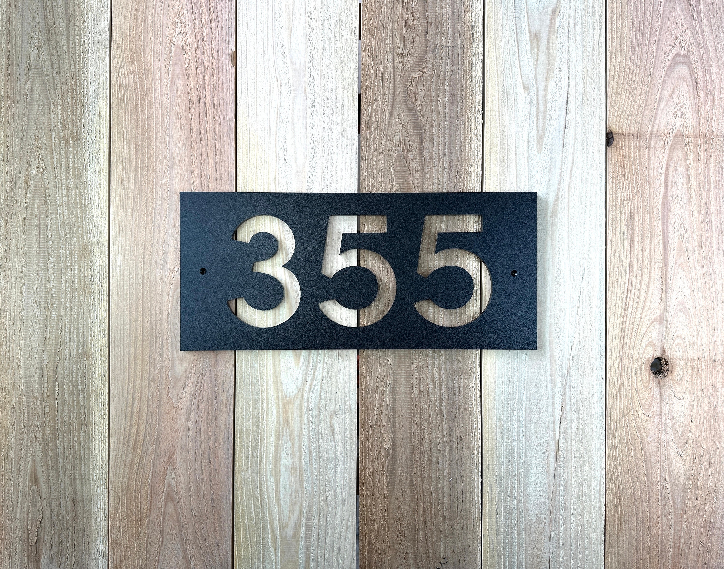 Modern HDPE House Address Sign, Weatherproof, Vertical or Horizontal - Etsy