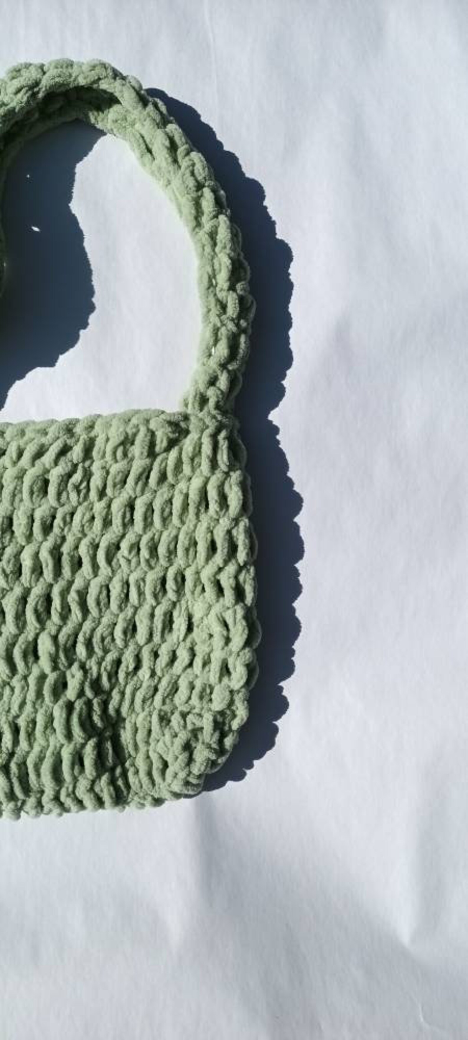 Fluffy Mini Bag in Sage - Etsy