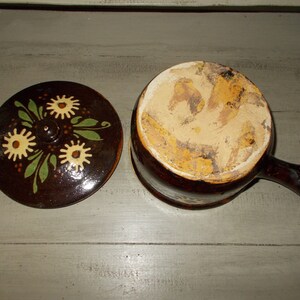 French Alsace Pottery Sauce Pot, With Lid. - Etsy