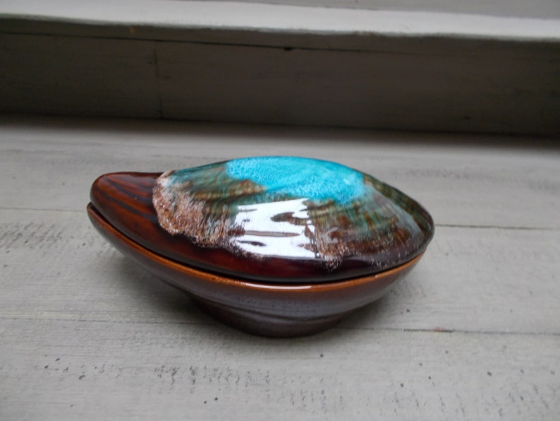 Vallauris Style Rare Muscle Terrine, Pate Dish, Shellfish Serving Dish ...