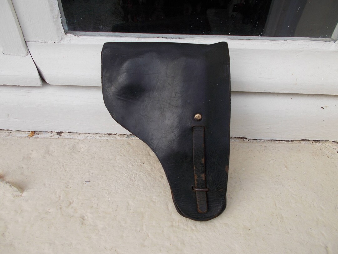 Vintage French Leather Revolver Gun Case - Etsy