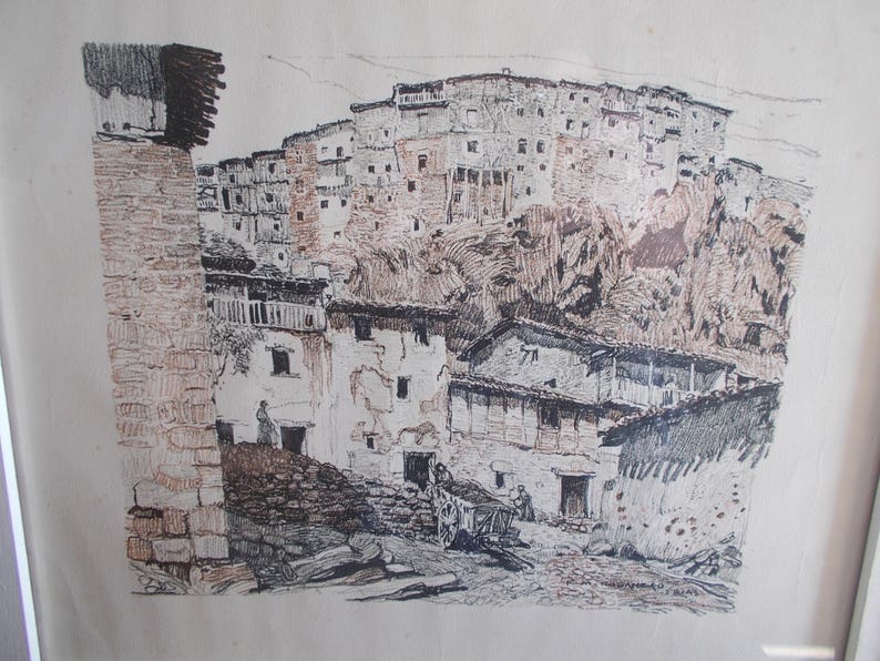 Vintage French Lithographs From Famous French Painter F.m.roganeau - Etsy