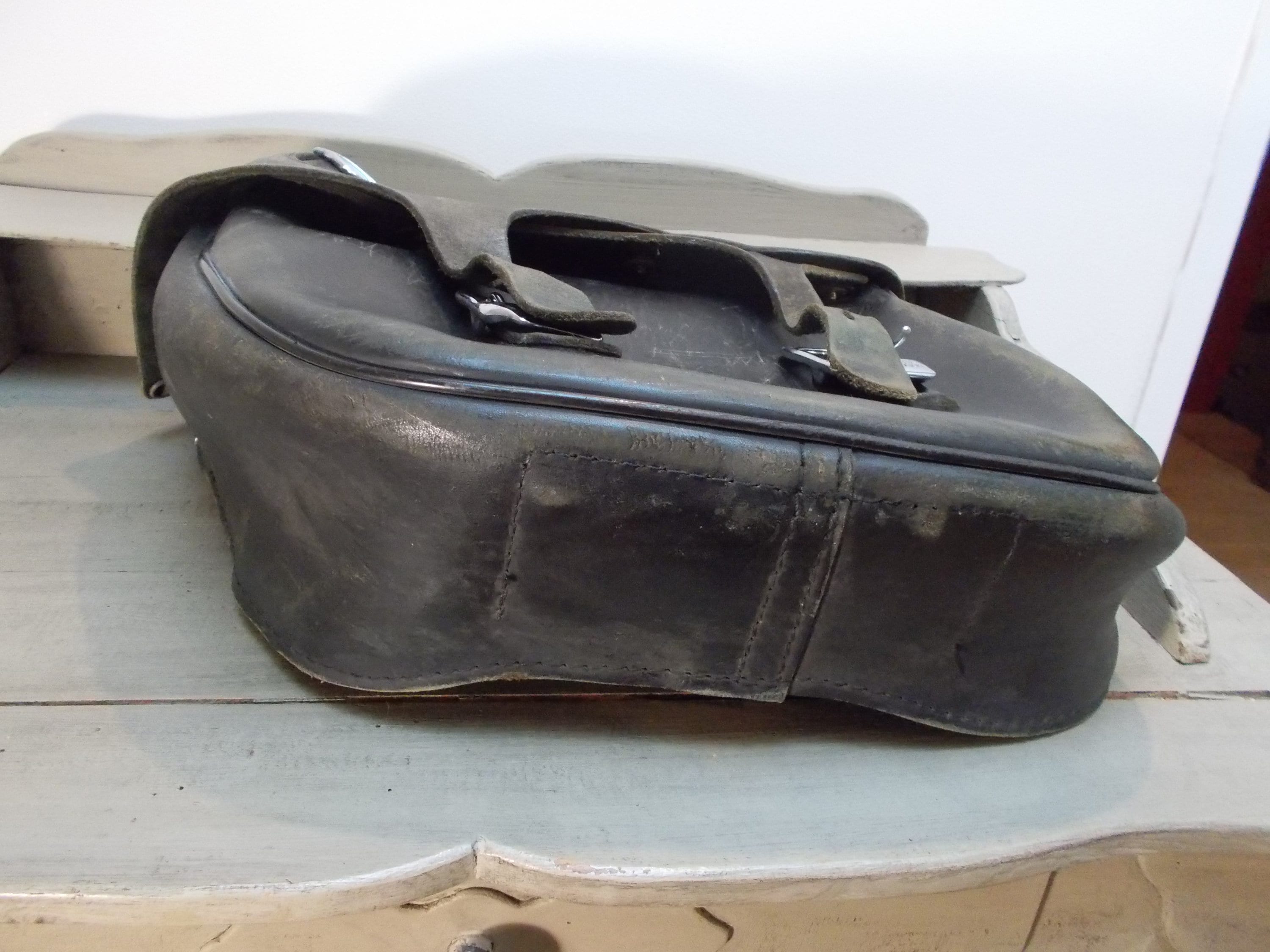 Vintage Thick Leather Original Harley Davidson Motorbike Panniers - Etsy