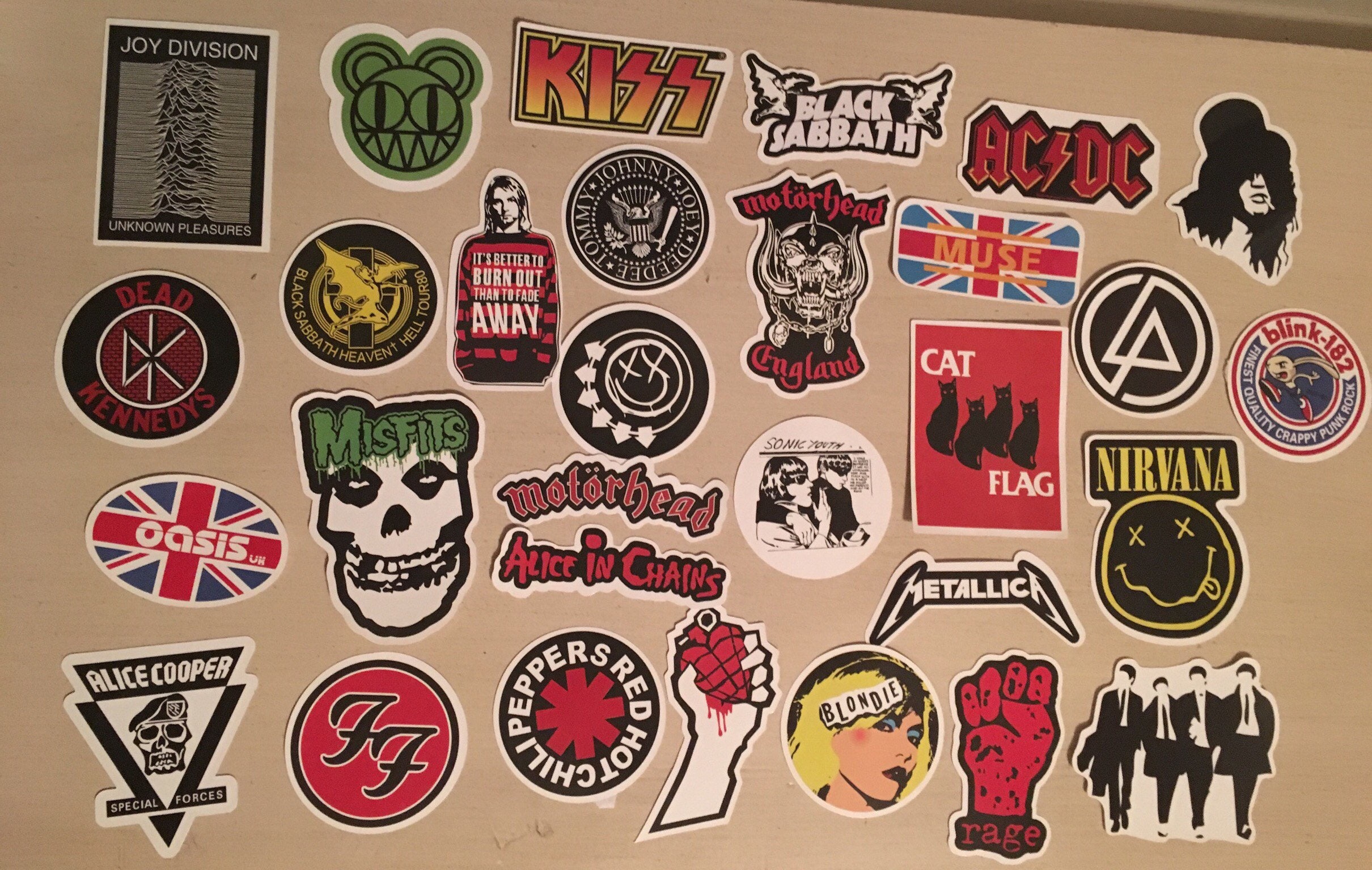 Rock Band Stickers | Etsy