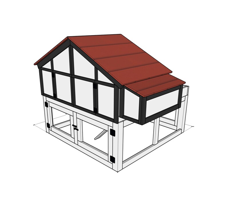 The Middlesex Small Urban Chicken Coop Plan and Building Guide - Etsy