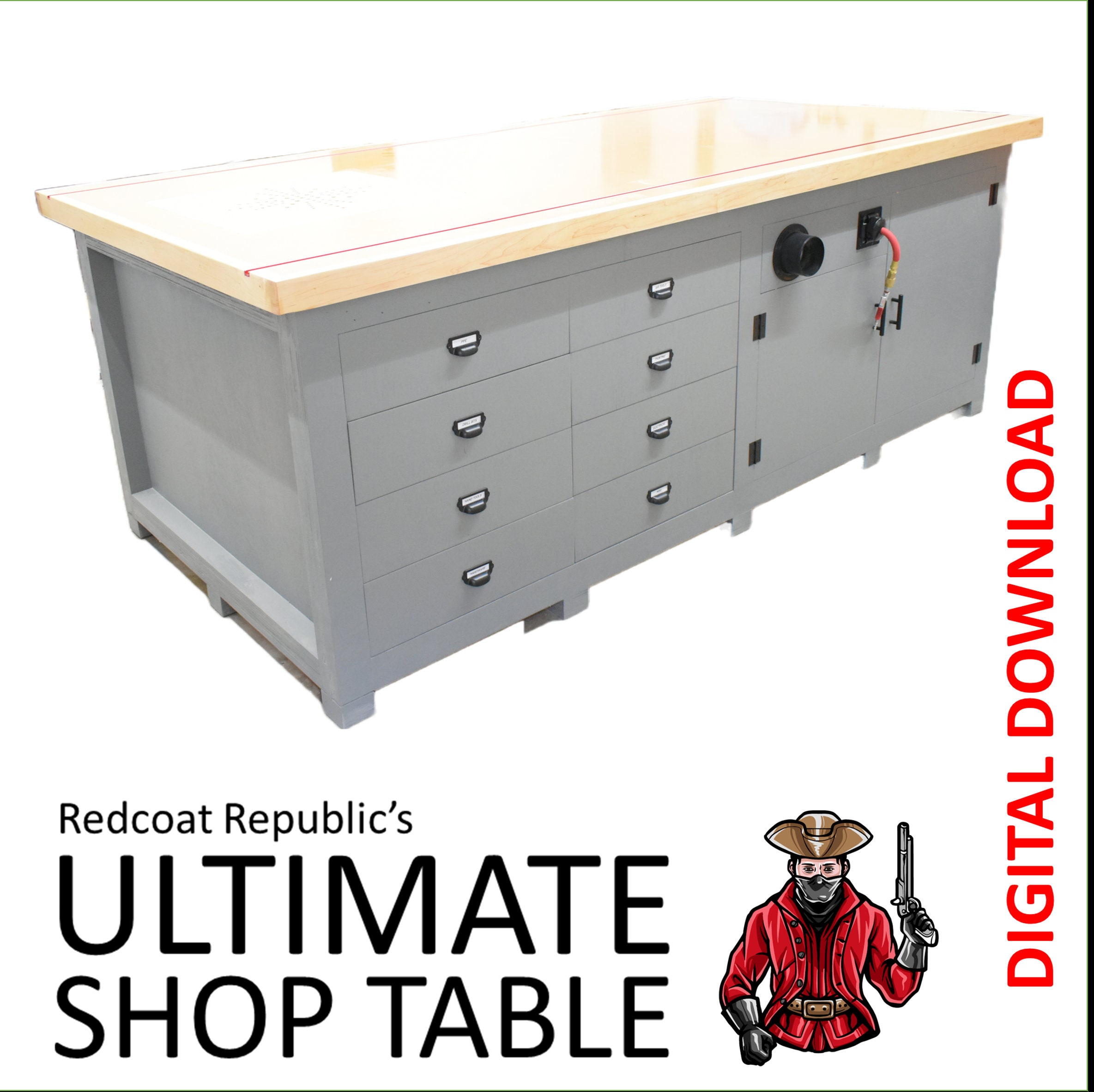 The REAL Ultimate Workshop Table Plans - Etsy