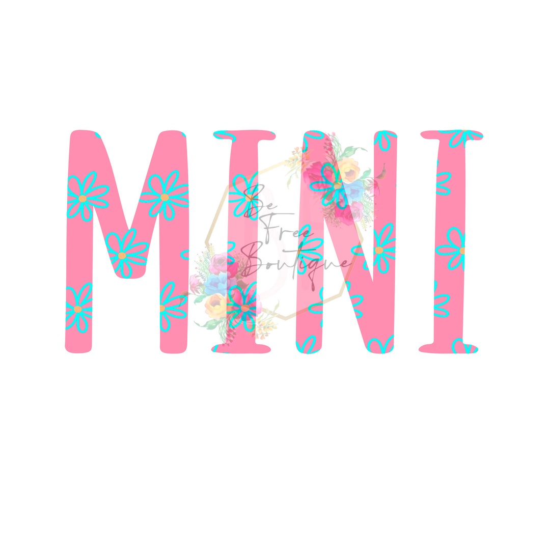 MINI Spring Floral, Png, Flowers, Mini, Digital Download - Etsy