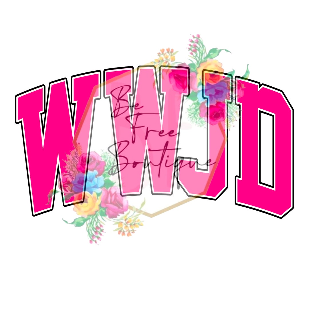 WWJD, What Would Jesus Do, Christian, Faux Chenille, Png, Digital ...