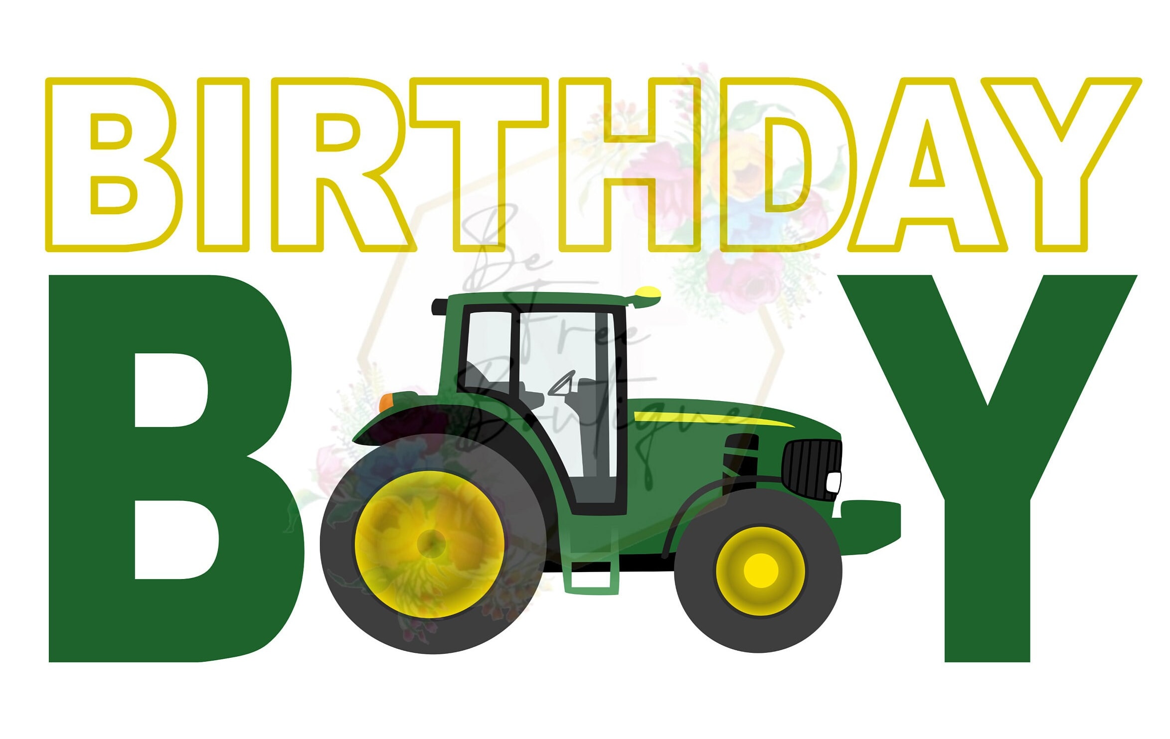 Birthday Boy, Tractor, Farm, Green Tractor, Birthday Party, Png ...