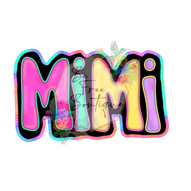 Mimi, Mimi, Colorful, Summer, Png, Mom, Grandparents, Png, Digital ...