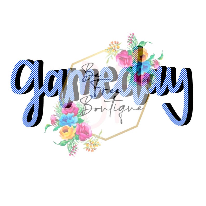 Gameday, Checkered, Png, Blue, Digital Download, Fall - Etsy