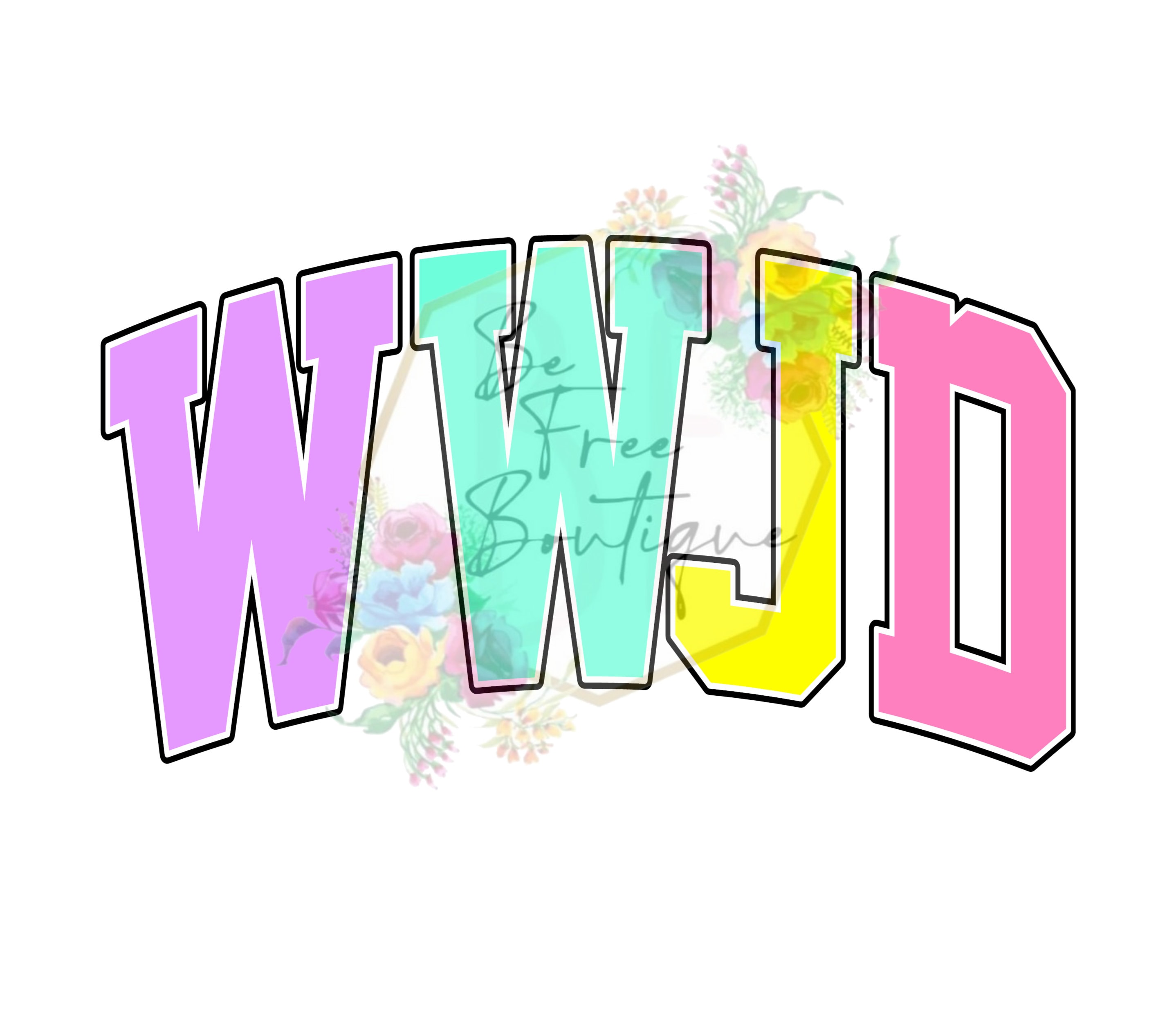 WWJD, What Would Jesus Do, Christian, Faux Chenille, Png, Digital ...