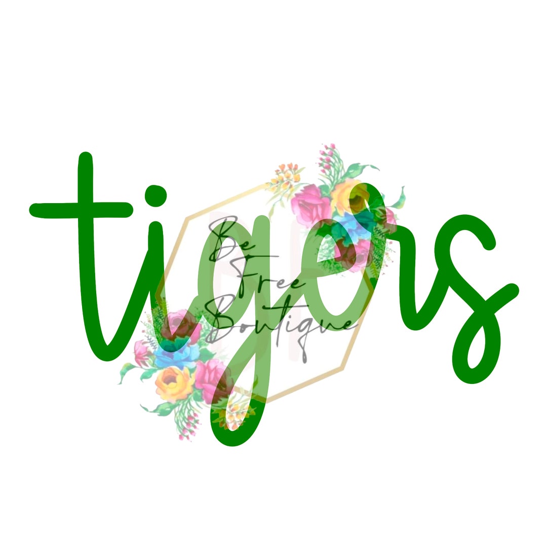 Tigers, Green, Png, Digital Download - Etsy