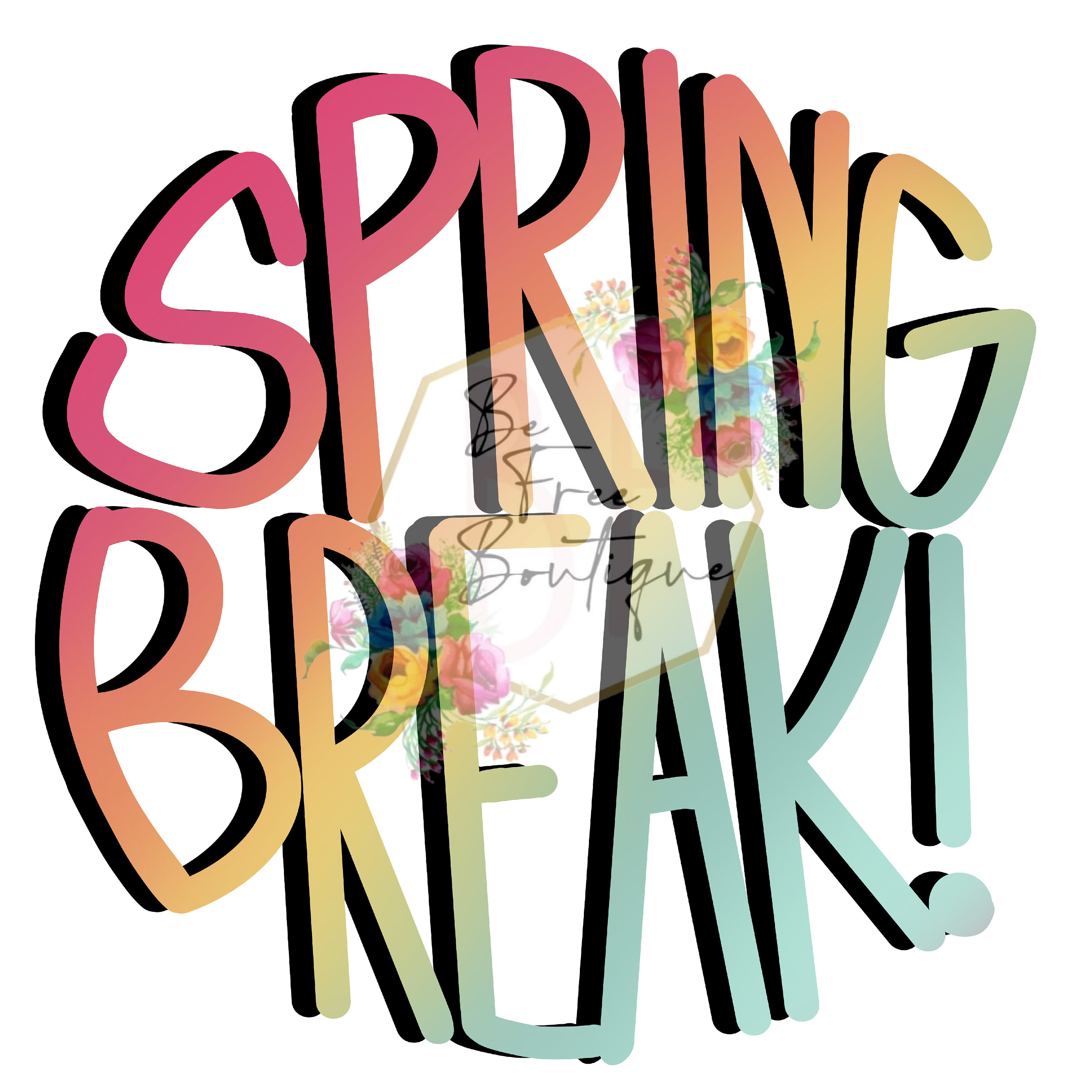 Spring Break Png, Spring, Beach, 2024, Digital Download, Colorful - Etsy