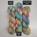 Acid Rainbow Splash PREORDER Hand Dyed Yarn Fingering Sock Cashmere DK ...