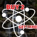 Spinning Atom Vinyl Decal Sticker, Spinning Molecules, Science Theme ...