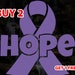 Hope Cancer Ribbon Vinyl Decal Sticker Cancer Ribbon Decal | Etsy