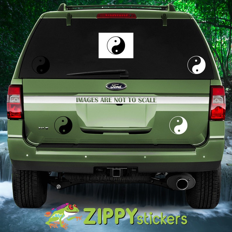 Yin Yang Vinyl Decal Sticker Yin to Yang Taoist Personal - Etsy