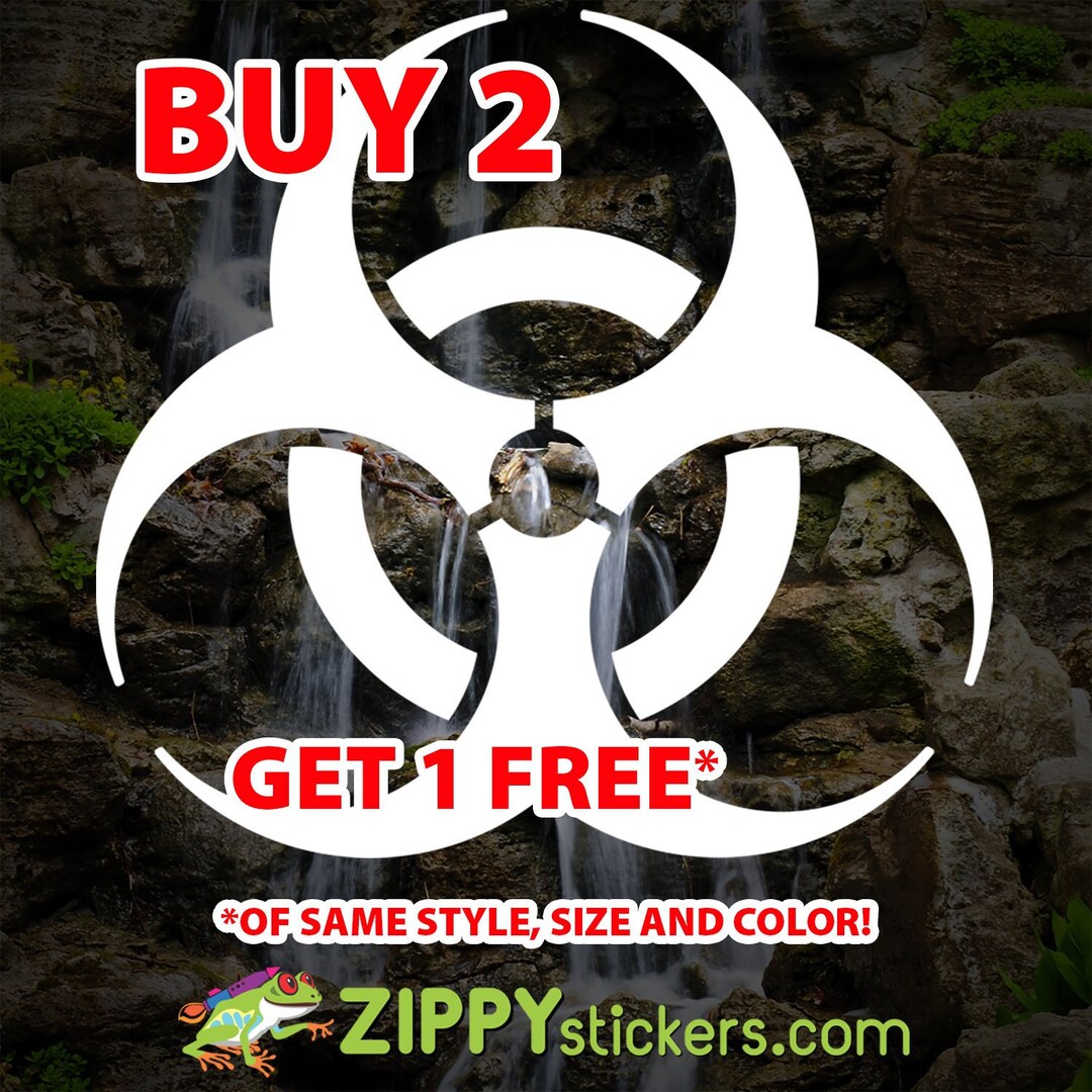 Biohazard Symbol Vinyl Decal Sticker - Etsy
