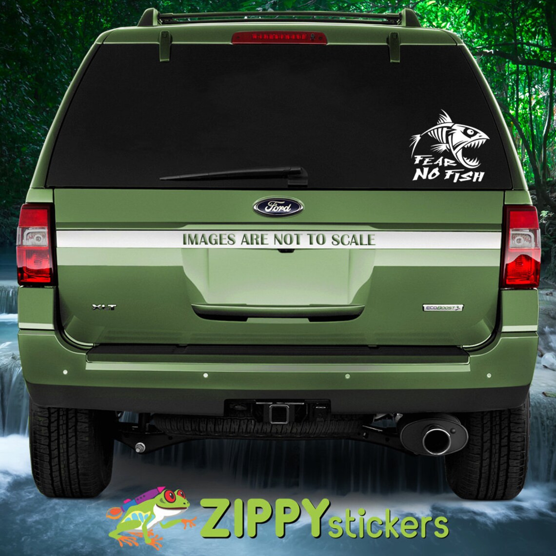 Fear NO Fish Vinyl Decal Sticker Fishing Decal Fish Skeleton - Etsy