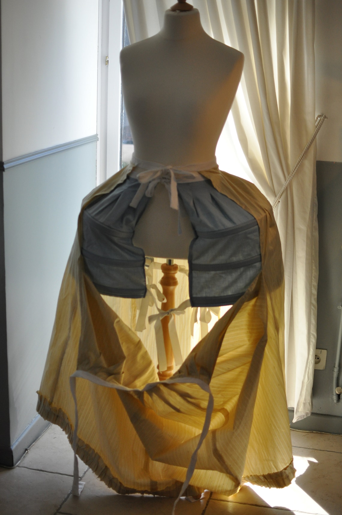 Silk skirt 18 eme /Skirt louis XV/Jupe rococo/Colonial | Etsy