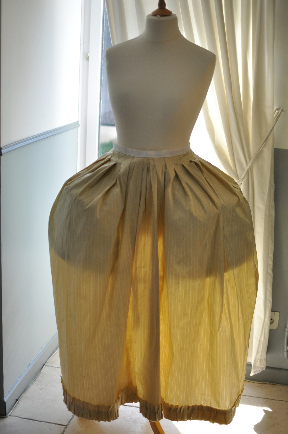 Silk skirt 18 eme /Skirt louis XV/Jupe rococo/Colonial | Etsy