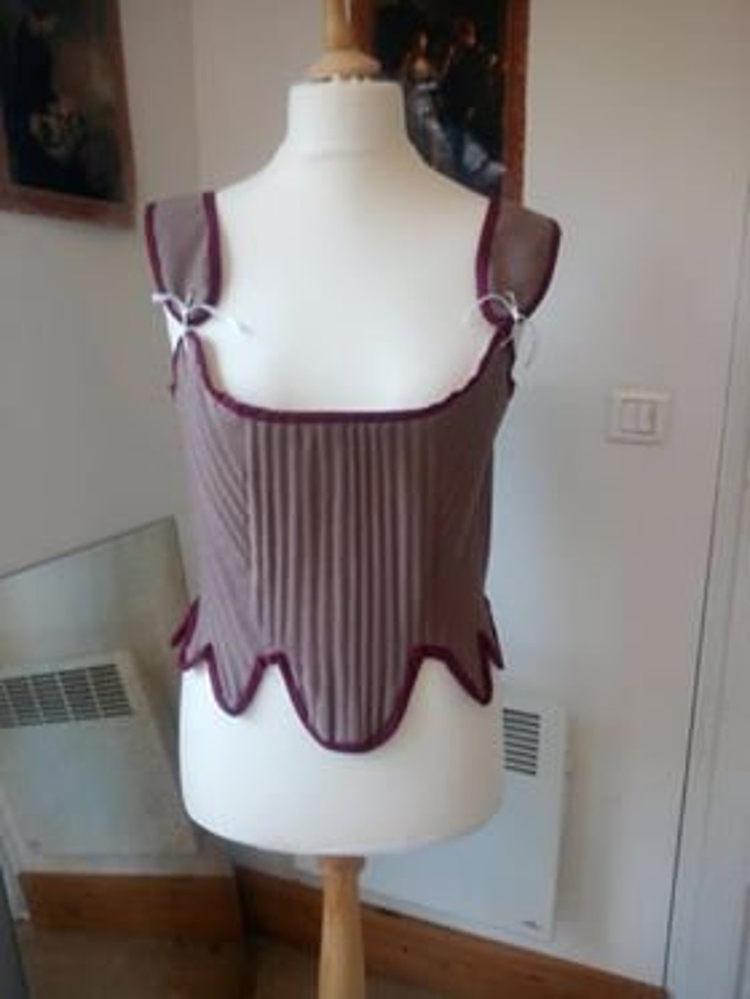 Louis XV Boned Body With Busk and Wicker Boning/to Order/marquise ...