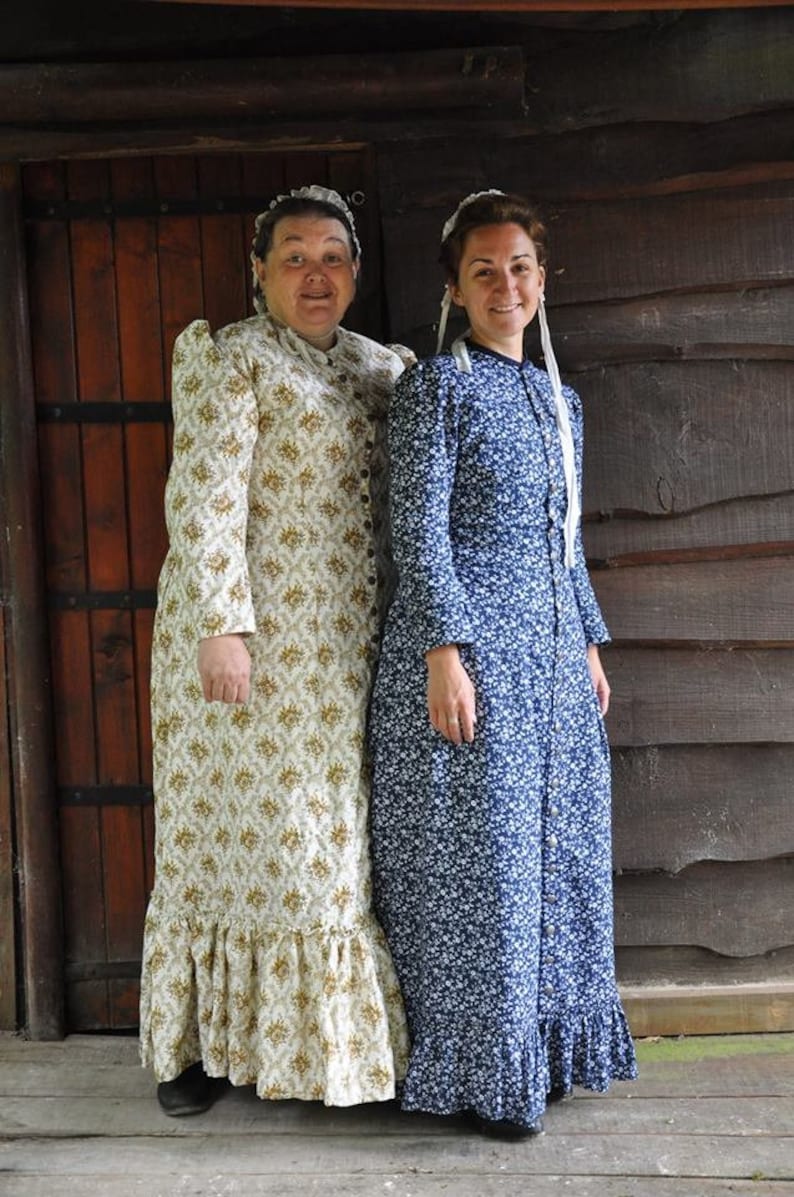 1880 Day Dress/to Order/victorian Day Dress/turn Dress/1880s Day Dress ...